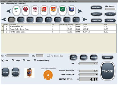 Retail Point of Sale POS System Complete Cash Register Bundled